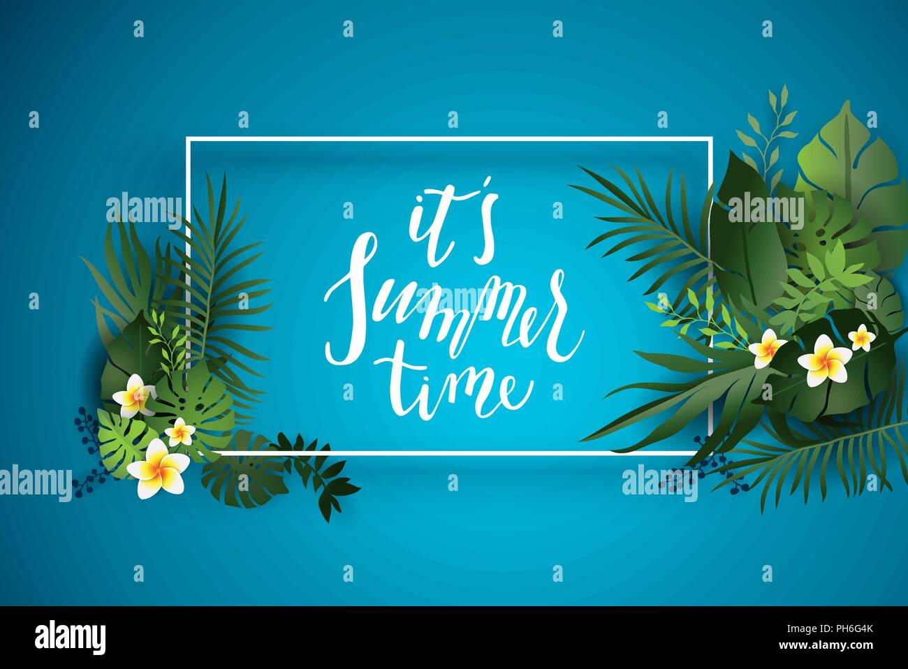 Exotic nature frame Stock Vector Image & Art - Alamy