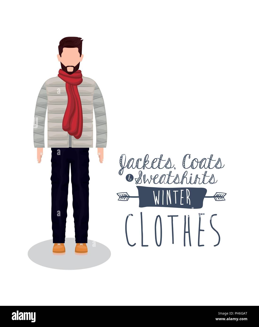 Warm coats winter Stock Vector Images - Alamy