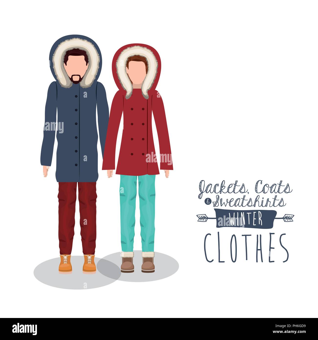 winter clothing design Stock Vector Image & Art - Alamy