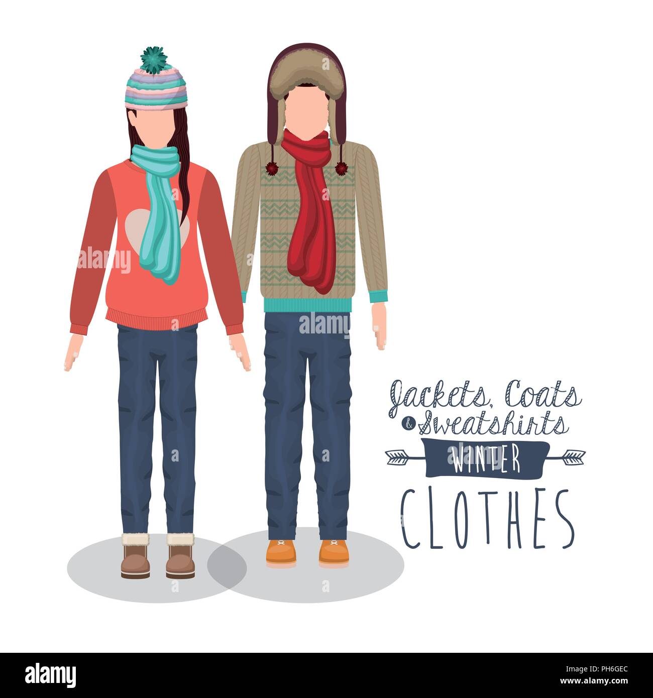 winter clothing design Stock Vector Image & Art - Alamy