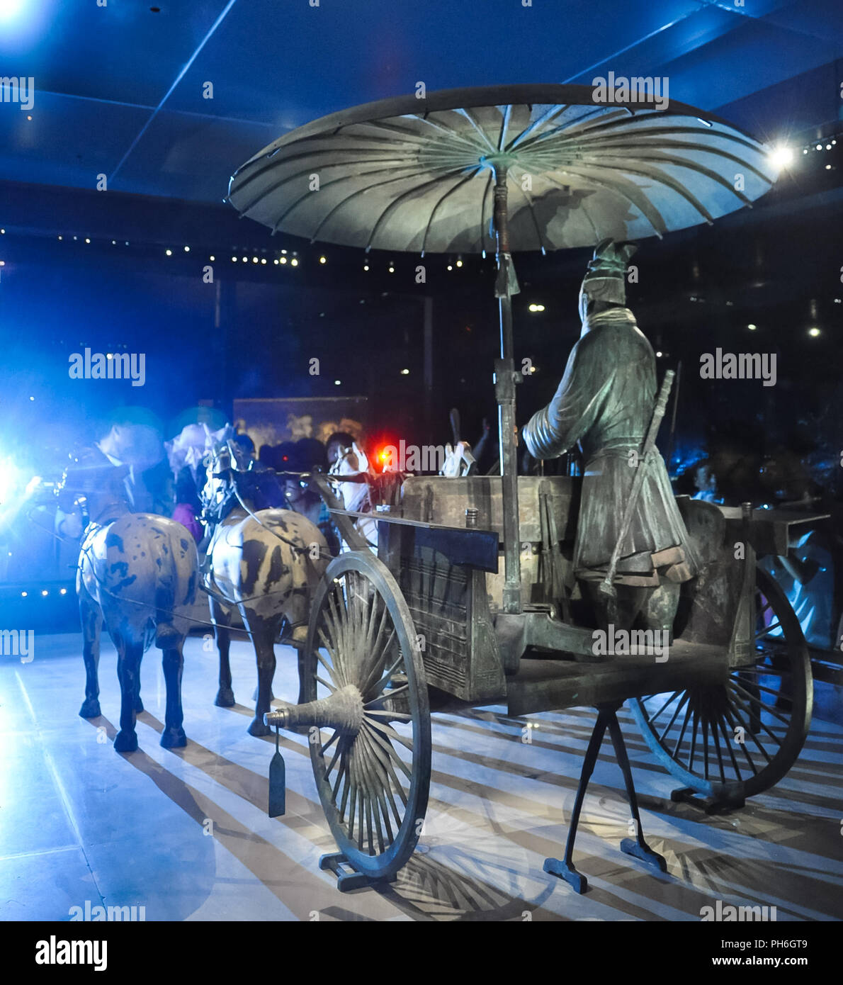 XIAN, CHINA - October 29, 2017: Cavalry of terracotta army. Terracotta ...