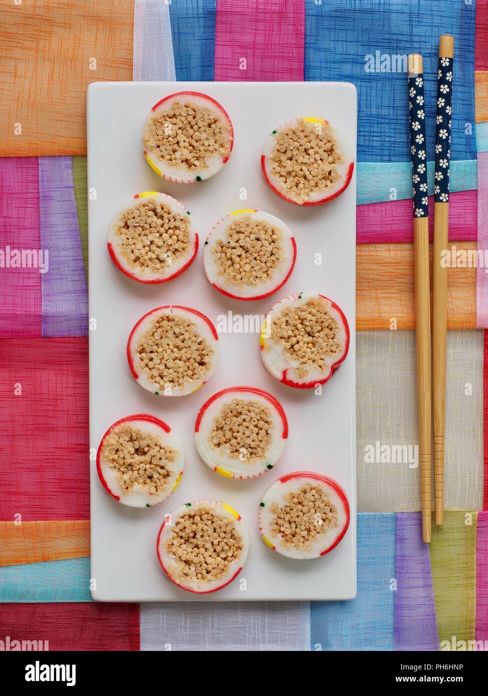 Korean traditional candy, Rice cookie Stock Photo - Alamy