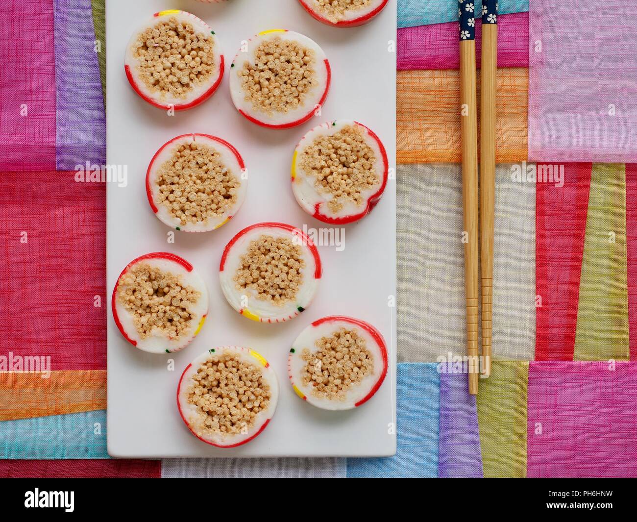 Korean traditional candy, Rice cookie Stock Photo - Alamy