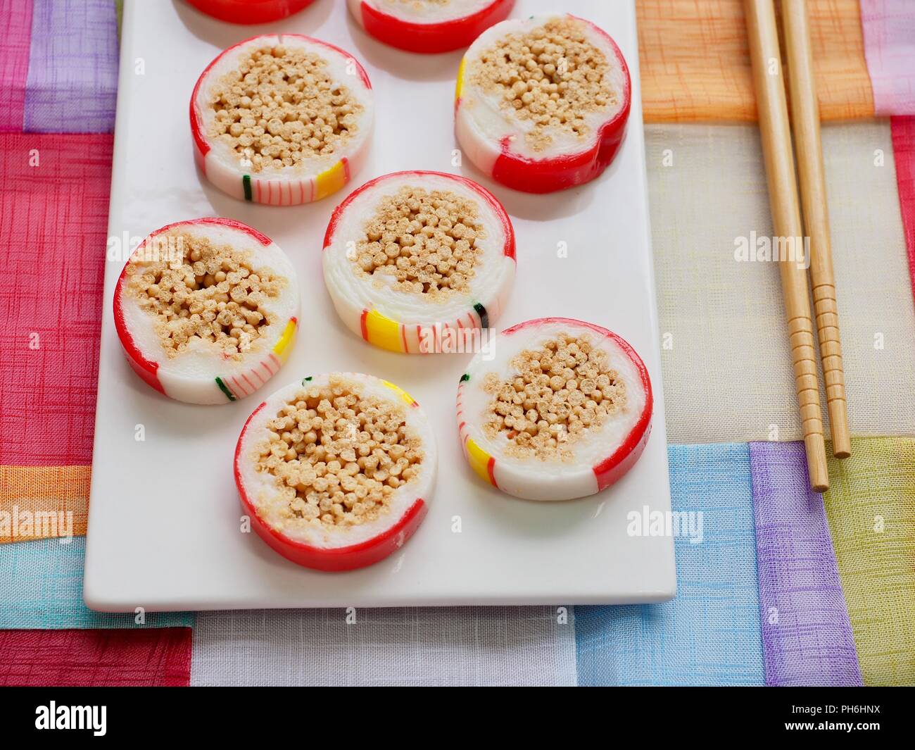 Korean traditional candy, Rice cookie Stock Photo - Alamy