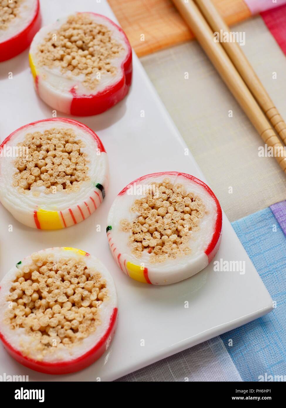 Korean traditional candy, Rice cookie Stock Photo - Alamy