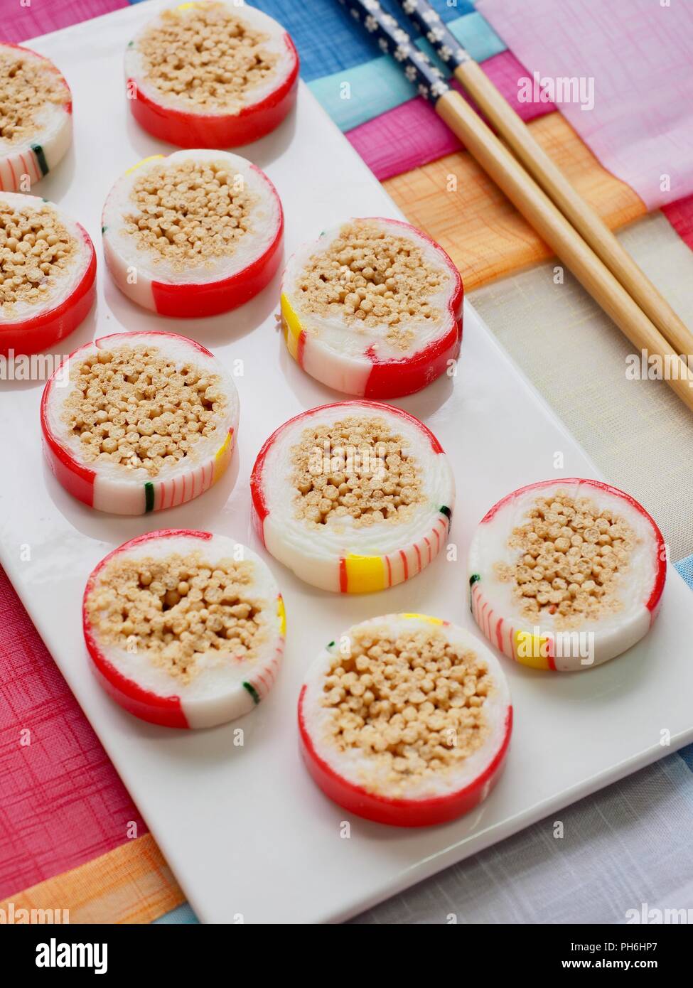 Korean traditional candy, Rice cookie Stock Photo - Alamy