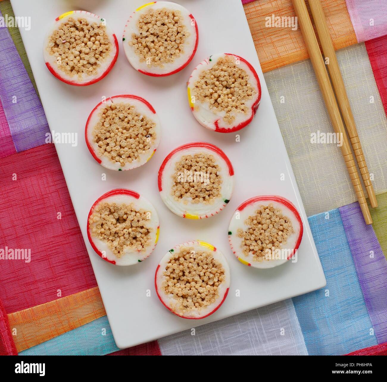 Korean traditional candy, Rice cookie Stock Photo - Alamy