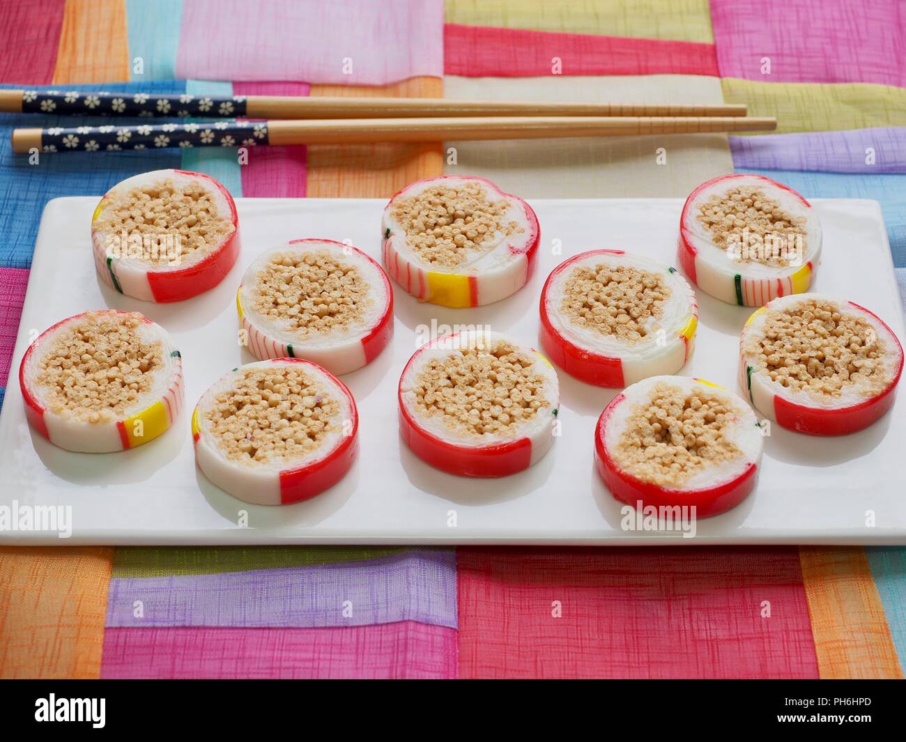 Korean traditional candy, Rice cookie Stock Photo - Alamy