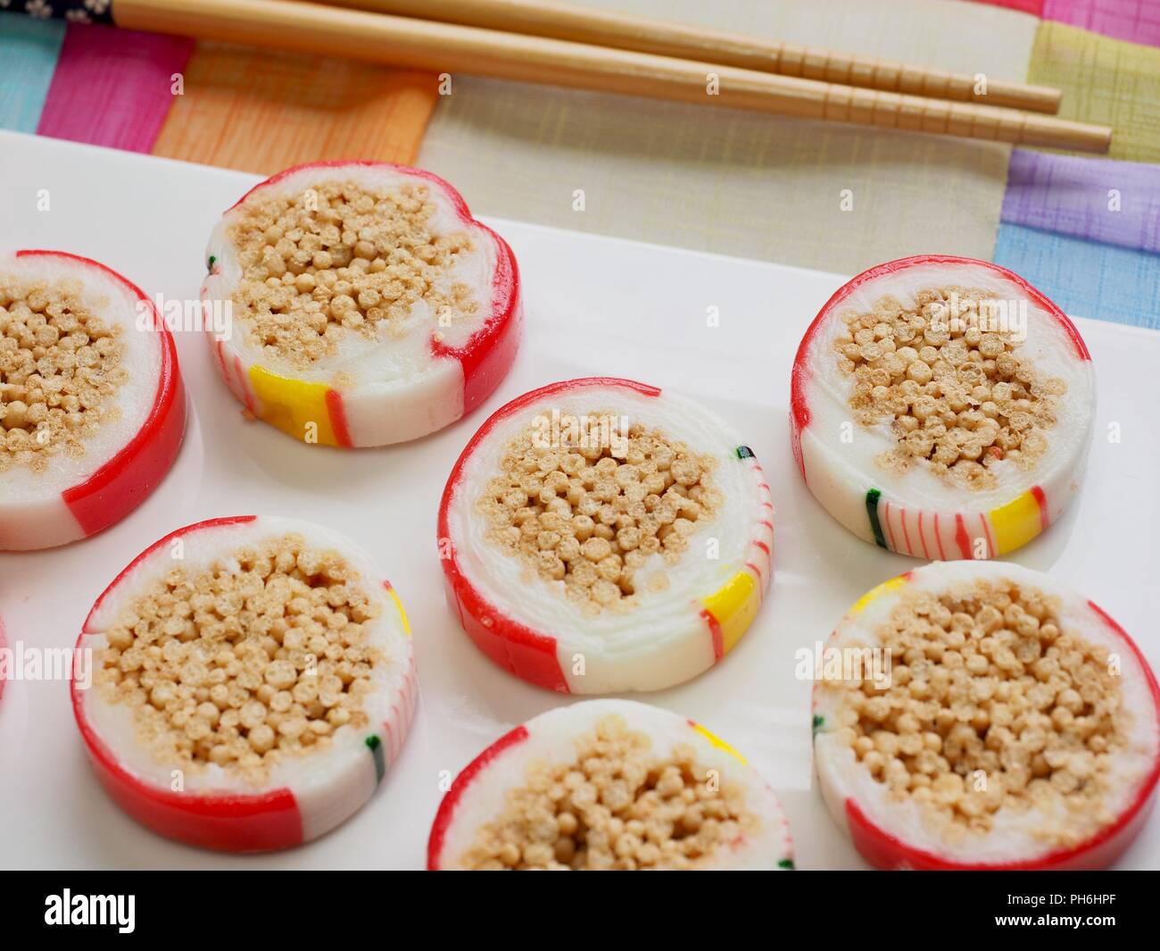 Korean traditional candy, Rice cookie Stock Photo - Alamy