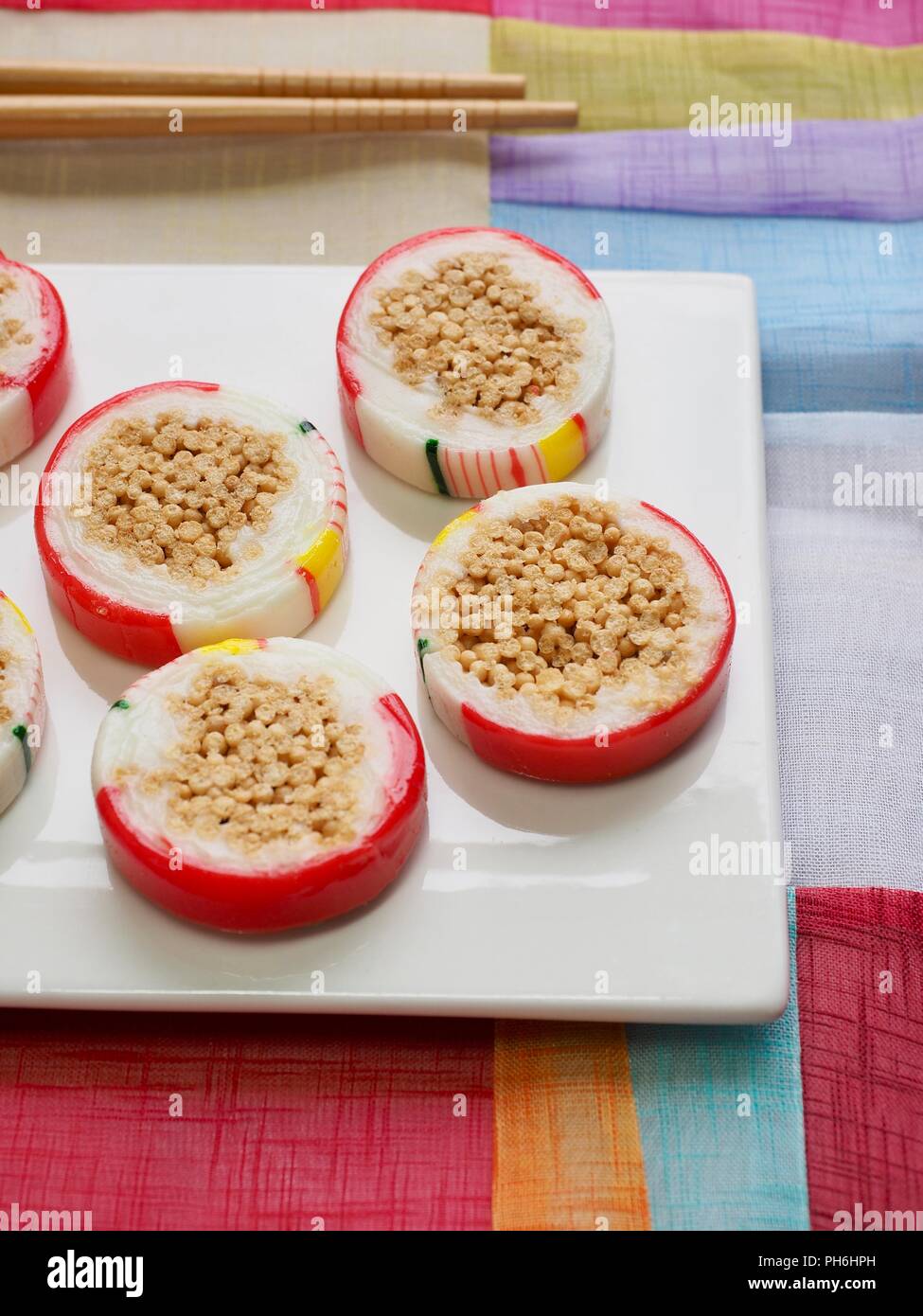 Korean traditional candy, Rice cookie Stock Photo - Alamy