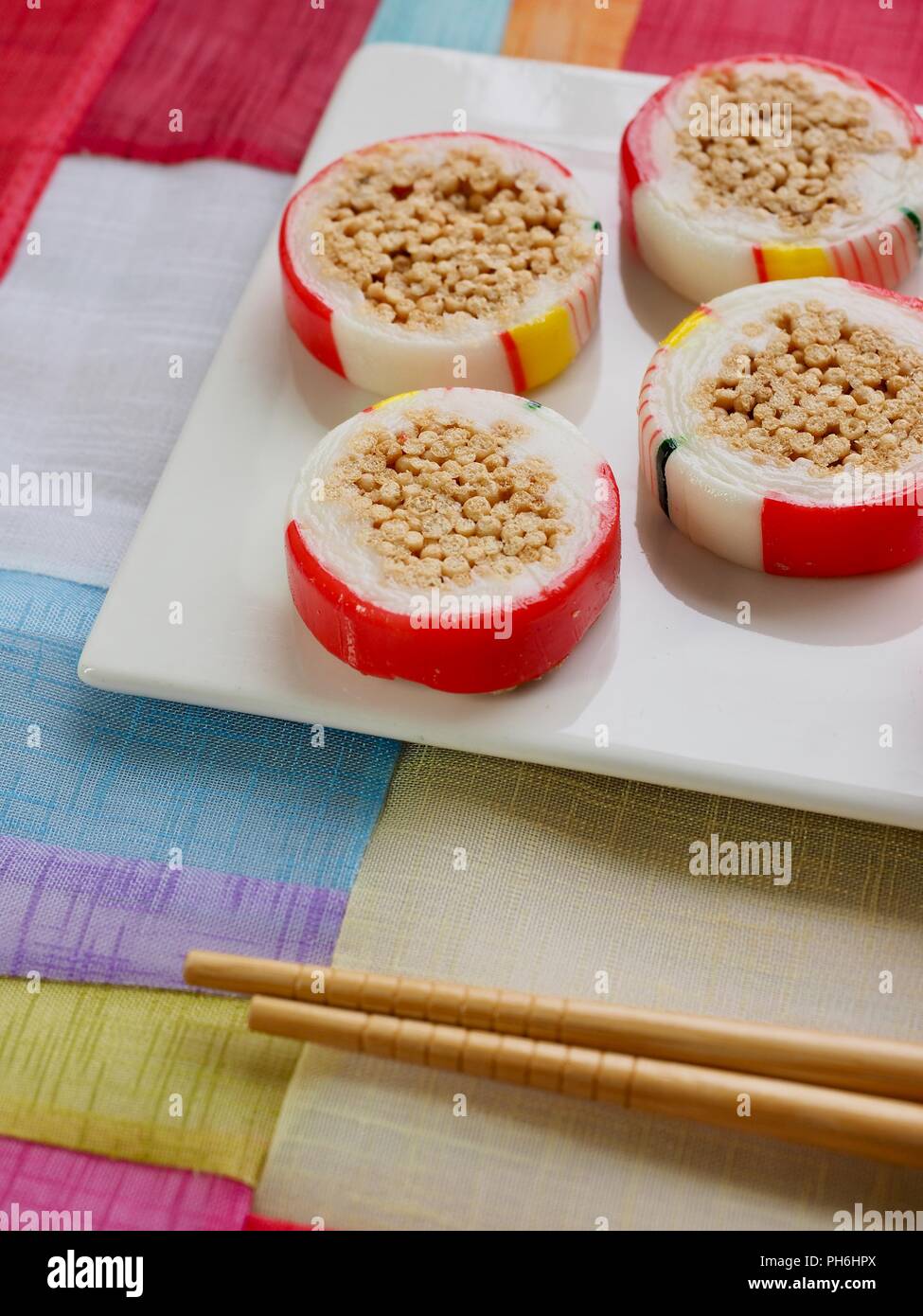 Korean traditional candy, Rice cookie Stock Photo - Alamy