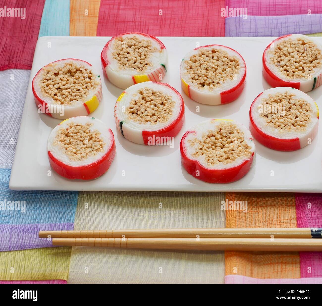 Korean traditional candy, Rice cookie Stock Photo - Alamy