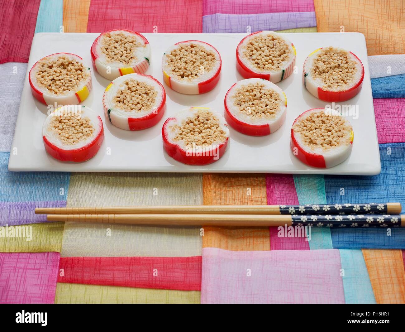 Korean traditional candy, Rice cookie Stock Photo - Alamy