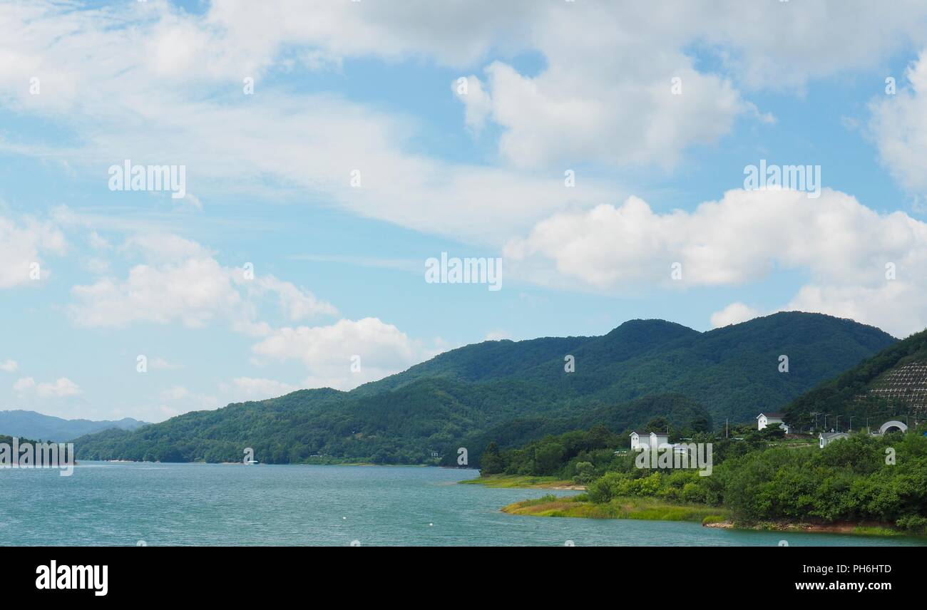 Scenery of Daecheong Lake in Cheongju City, South Korea Stock Photo - Alamy