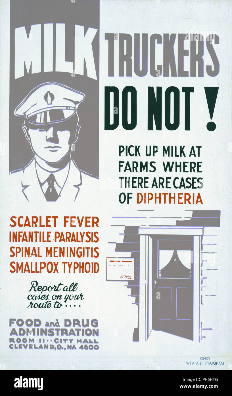 Diphtheria poster hi-res stock photography and images - Alamy