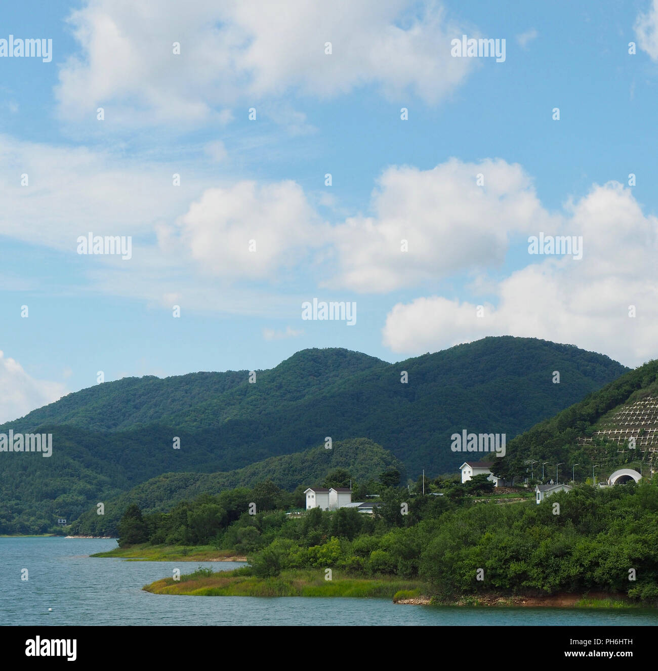 Scenery of Daecheong Lake in Cheongju City, South Korea Stock Photo - Alamy