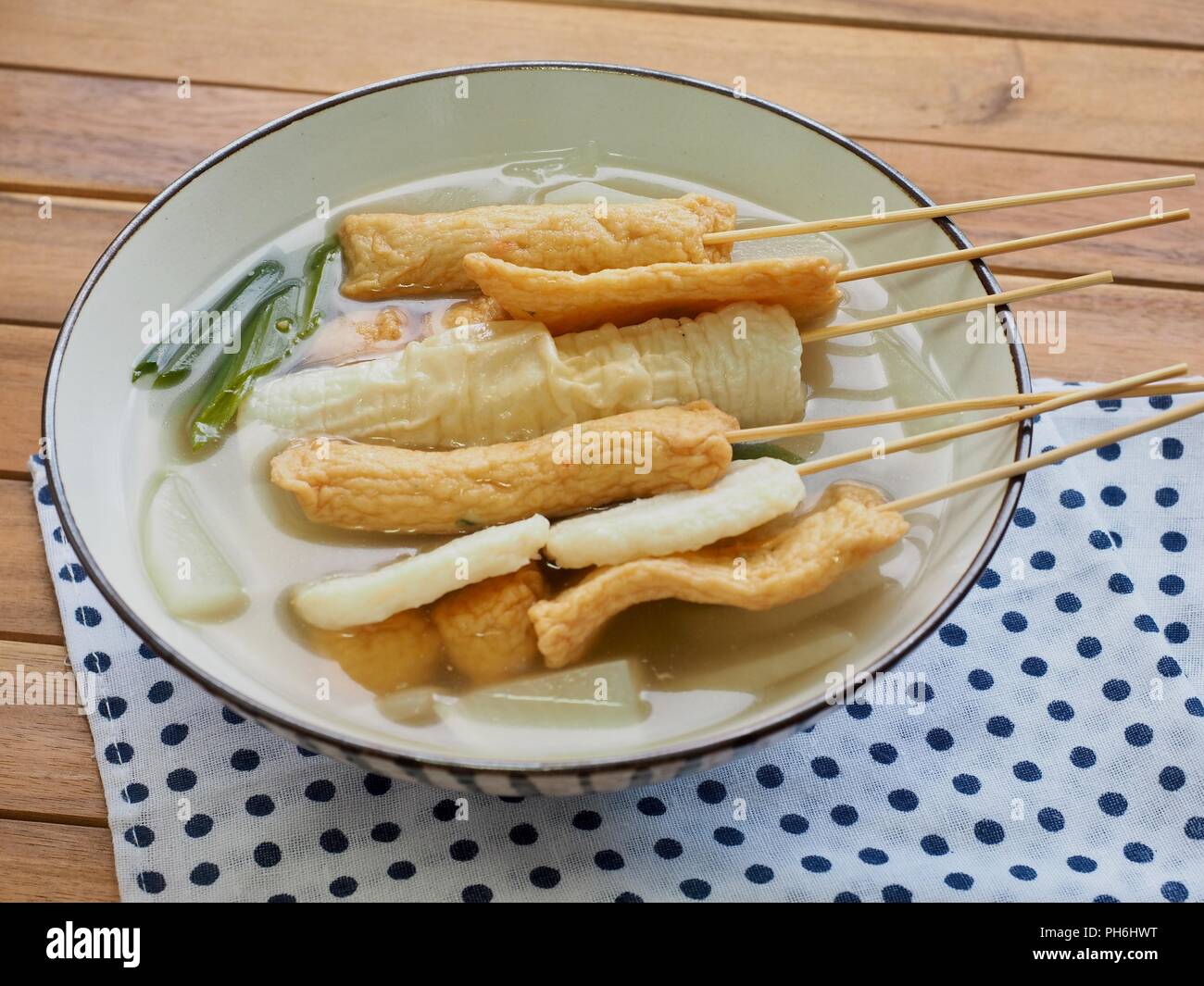 Asian food Fish paste stew, eomuk tang Stock Photo - Alamy