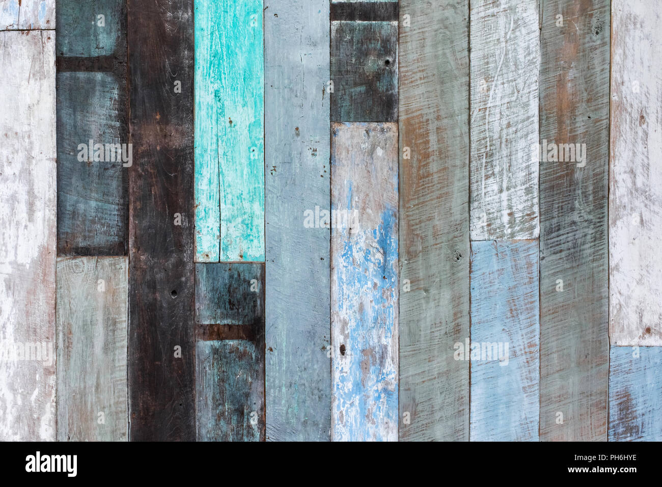 Wooden wall multicolor texture background Stock Photo - Alamy