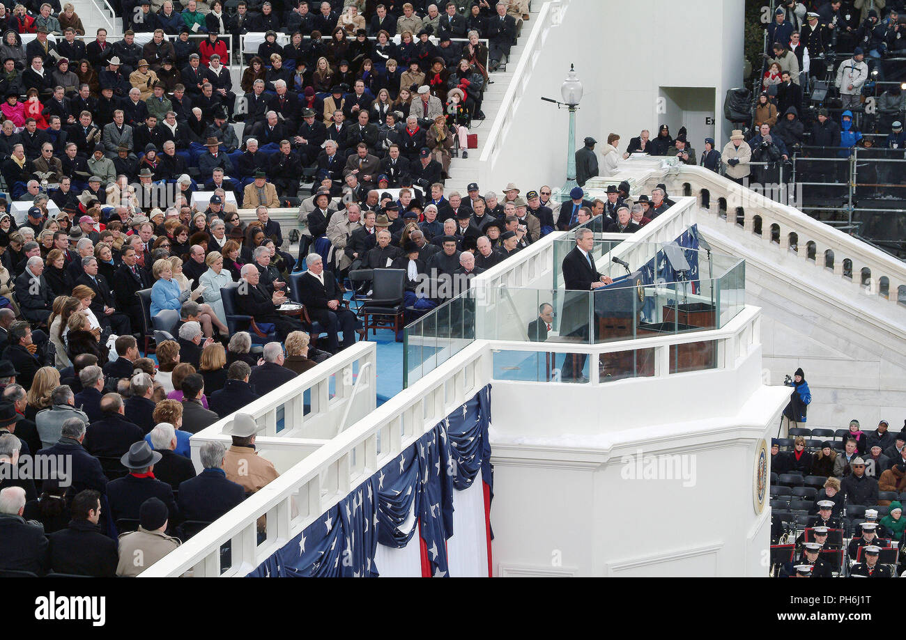 The second inauguration of President George W. Bush on January 20, 2005 ...