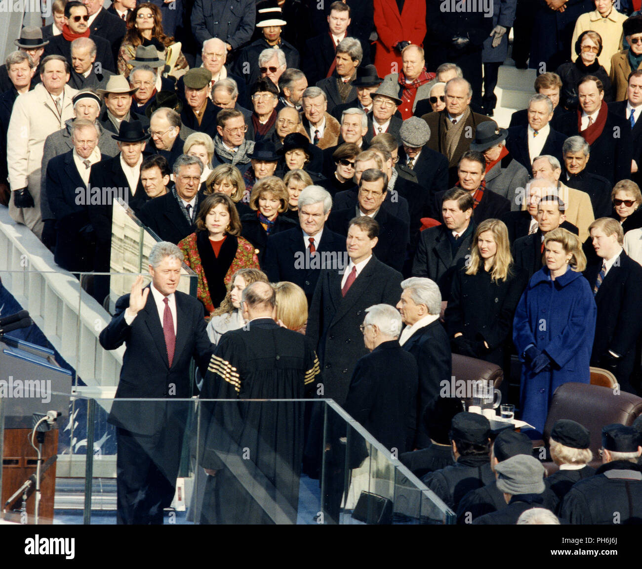 1997: President Bill Clinton's 2nd Inauguration Stock Photo - Alamy