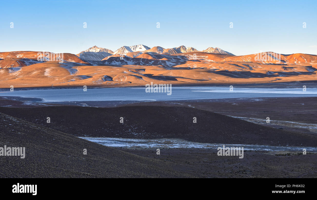 Dramatic landscapes of the mountains of the Cordillera de Lipez, in Sur ...