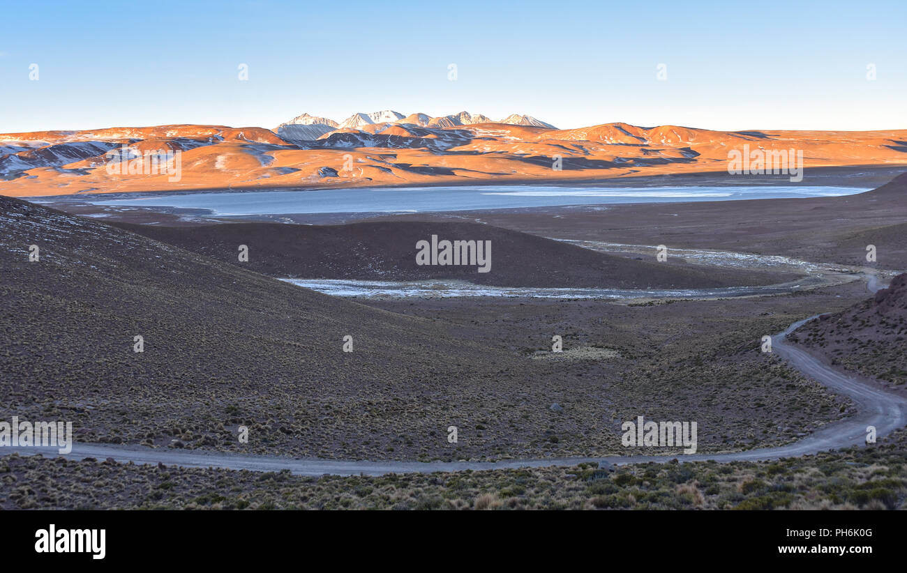 Dramatic landscapes of the mountains of the Cordillera de Lipez, in Sur ...