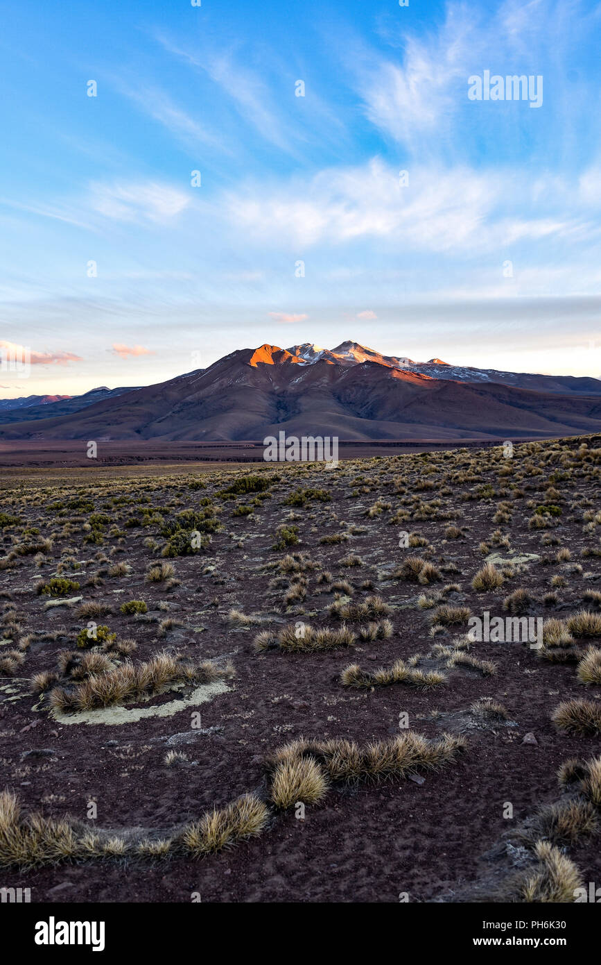 Dramatic landscapes of the mountains of the Cordillera de Lipez, in Sur ...