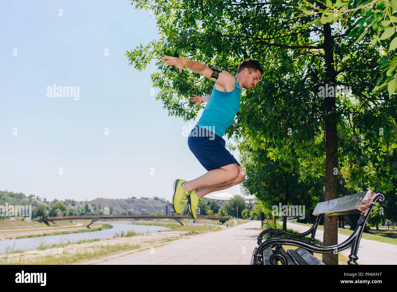Motivated handsome active fit man hi-res stock photography and images ...