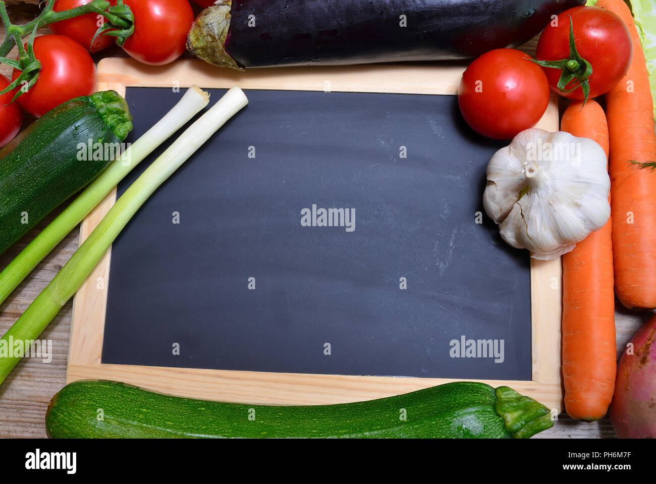 Board fresh vegetables on board Stock Photo - Alamy