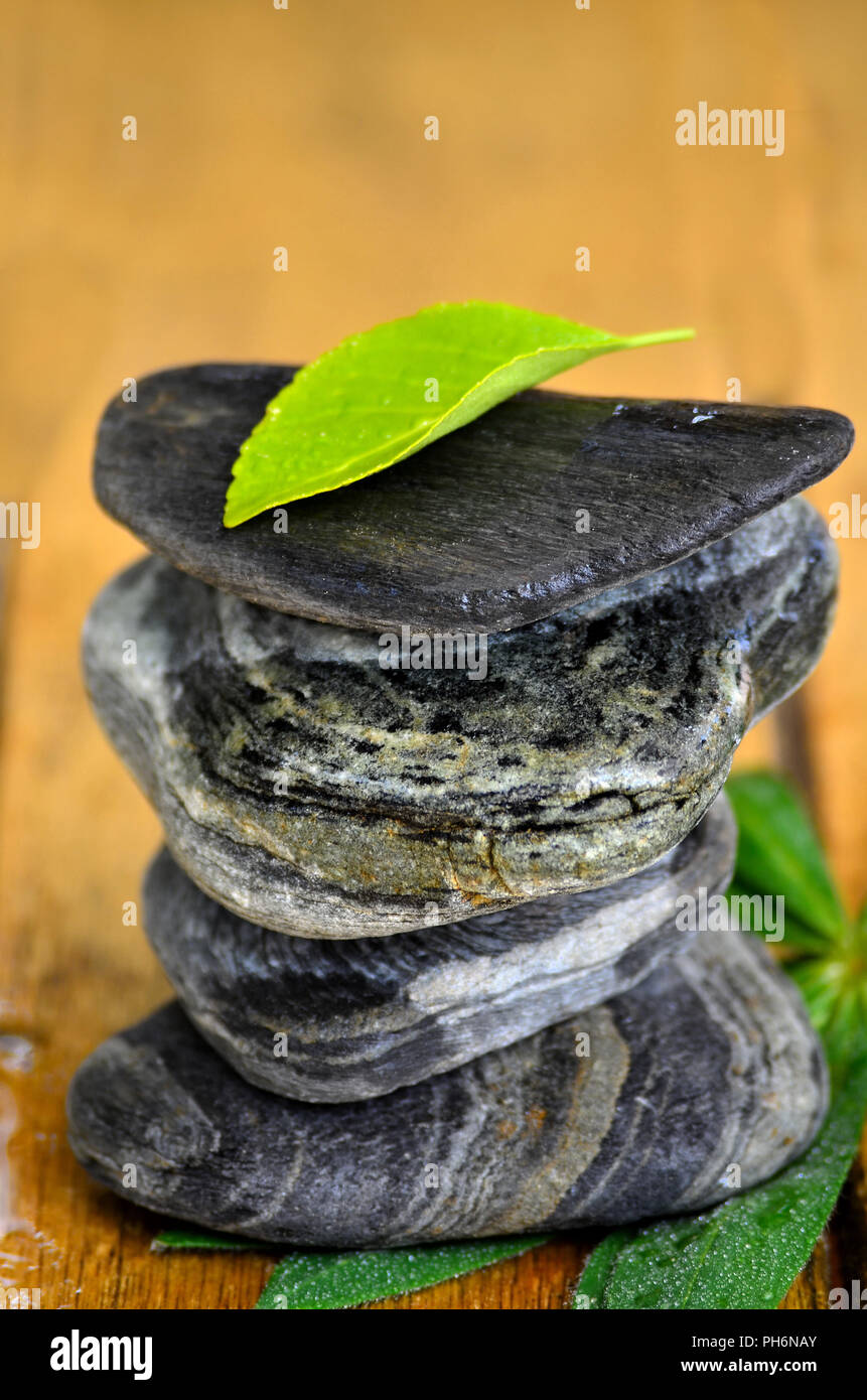 Wellness stones Balance Spa Stock Photo - Alamy