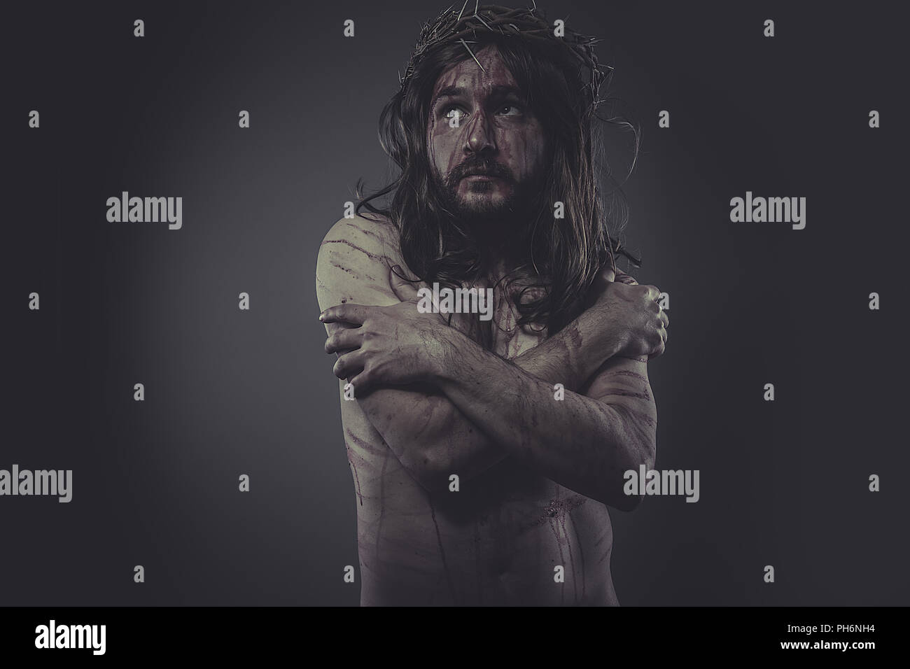 jesus christ, jesus of nazareth, representation of Calvary Stock Photo ...