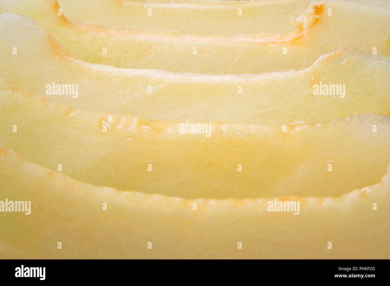 Sliced melon, side view. Close-up Stock Photo - Alamy