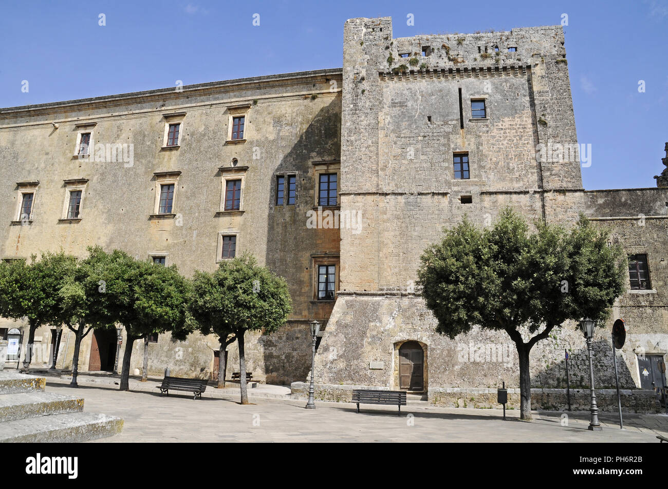 Castello Principi Gallone, castle, Tricase, Italy Stock Photo - Alamy