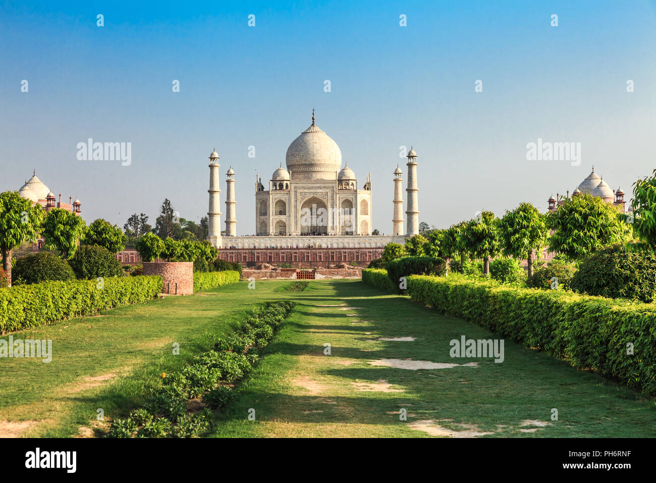 Taj mahal with trees hi-res stock photography and images - Alamy