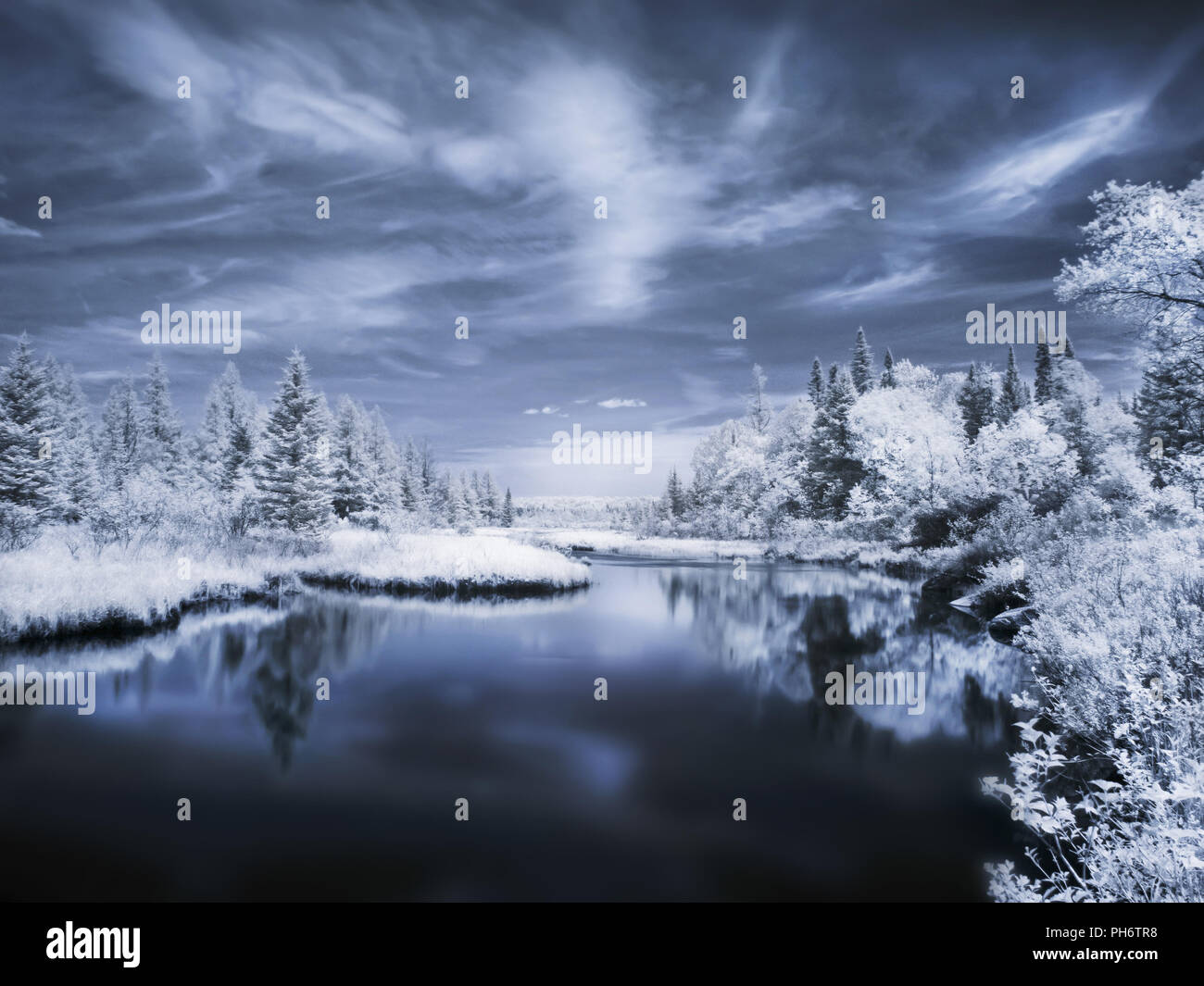 Infrared photography lake landscape hi-res stock photography and images ...