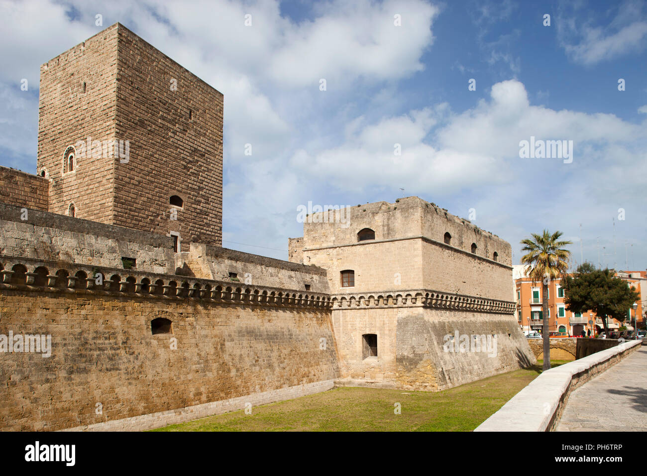 View of the norman swabian castle walls hi-res stock photography and ...