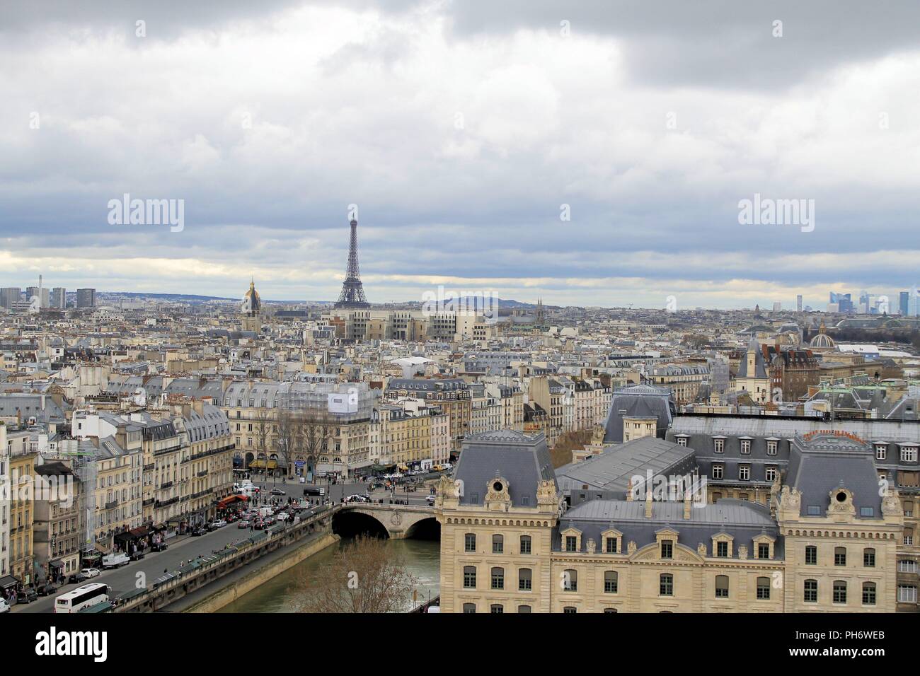 view of the city of Paris, french capital Stock Photo - Alamy