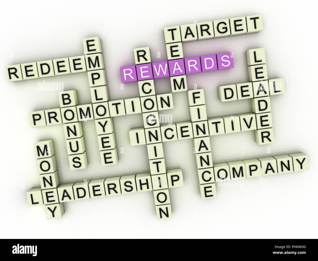 3d Rewards. Business concept illustration Stock Photo - Alamy