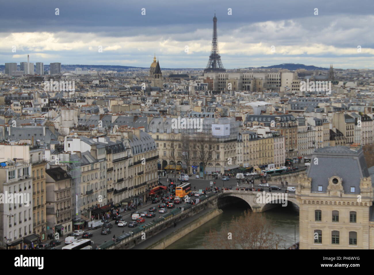 view of the city of Paris, french capital Stock Photo - Alamy