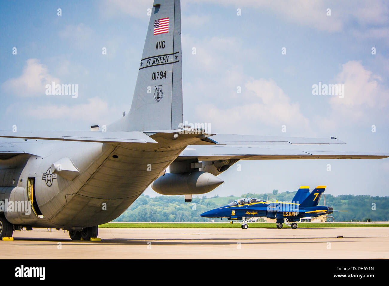 U.S. Navy Lt. Andre Webb, aircraft #7 pilot with the Navy Flight ...