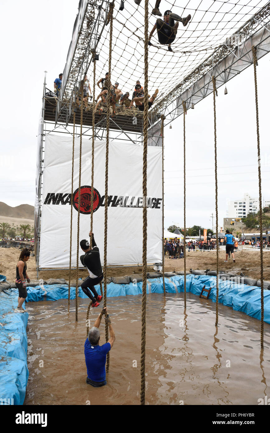 Inka Challenge, an extreme obstacle reawakened on a beach south of Lima ...