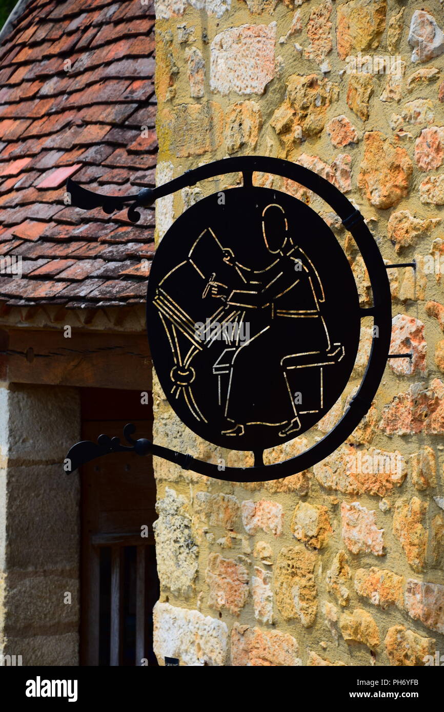 Views of the center and streets of the medieval bastide village of ...