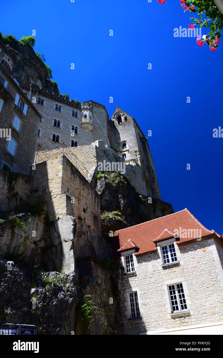 Views of the medieval village of Rocamadour in the Lot Valley of France ...