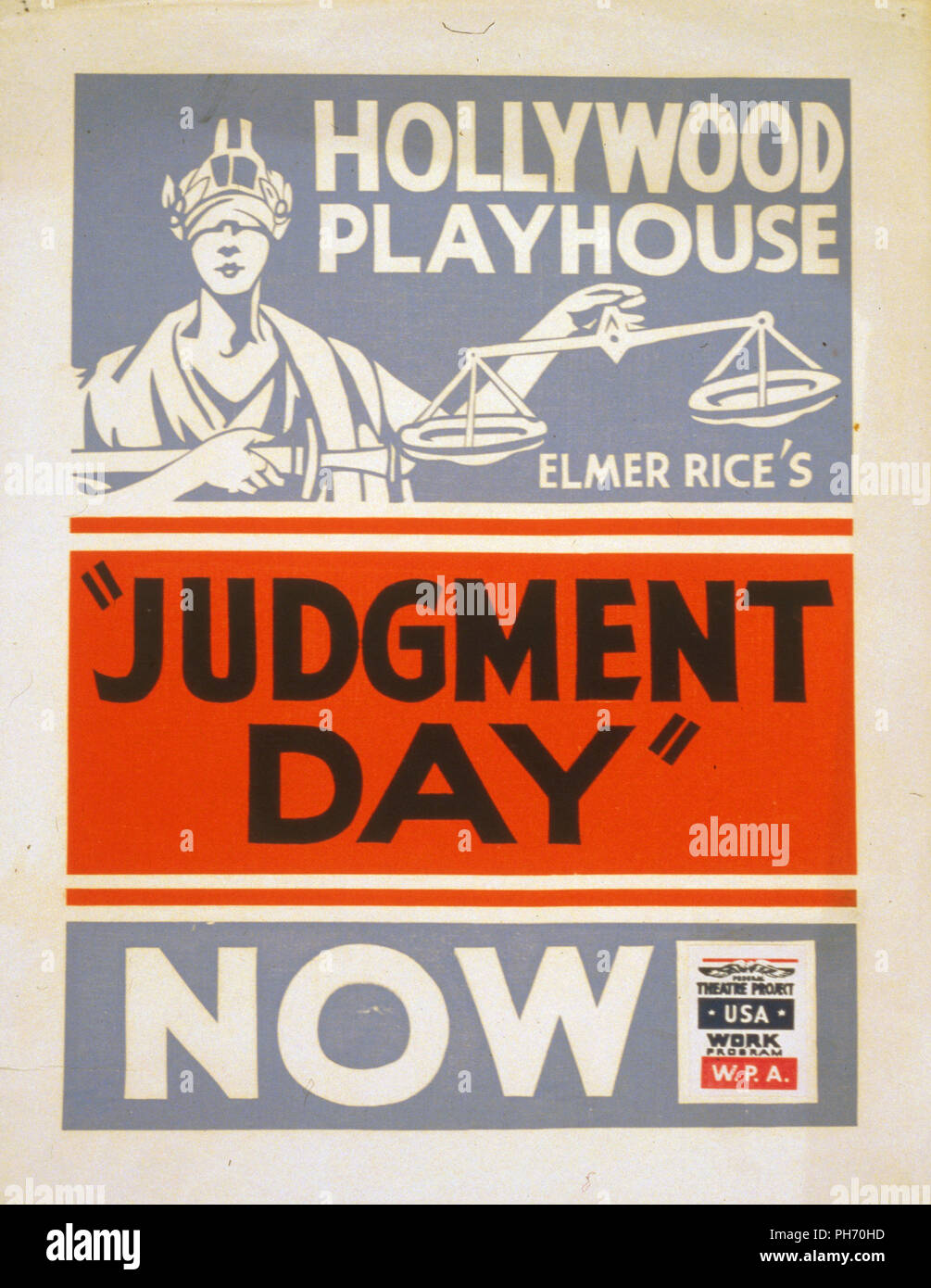 Poster for Federal Theatre Project presentation of "Judgment Day" at ...