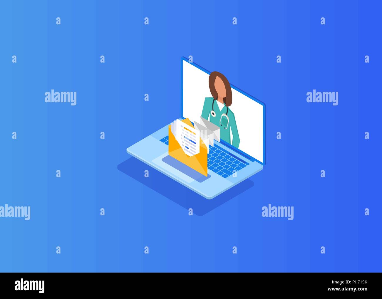 Vector isometric video conversation hi-res stock photography and images ...