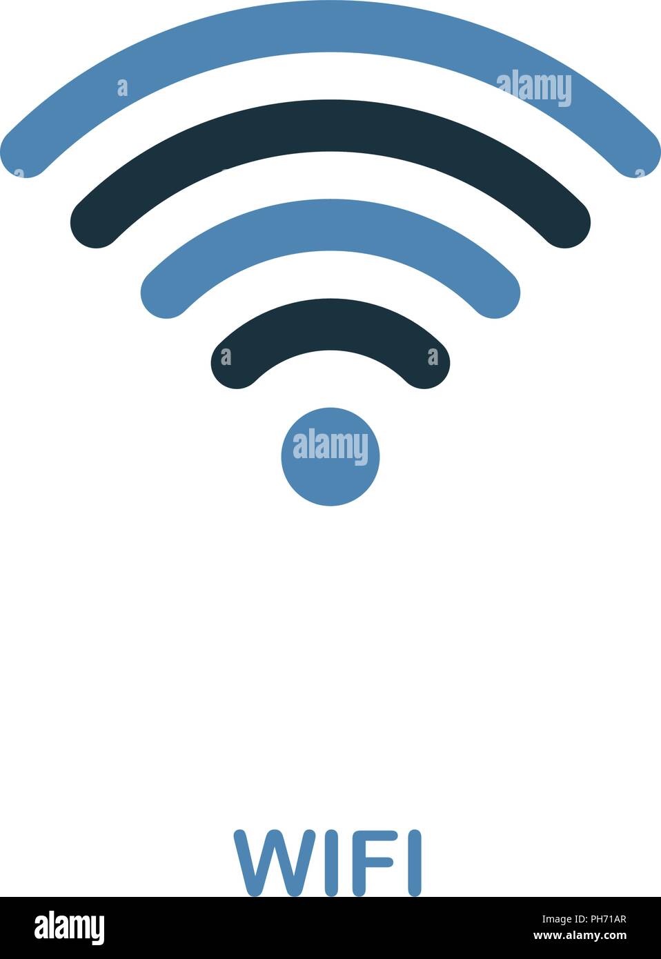 Responsive Screens icon in two colors. Simple element illustration ...