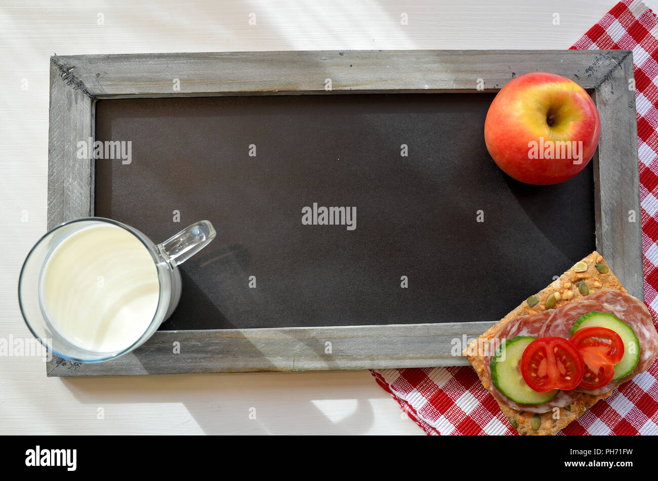 School Recess Learning Breakfast Stock Photo - Alamy
