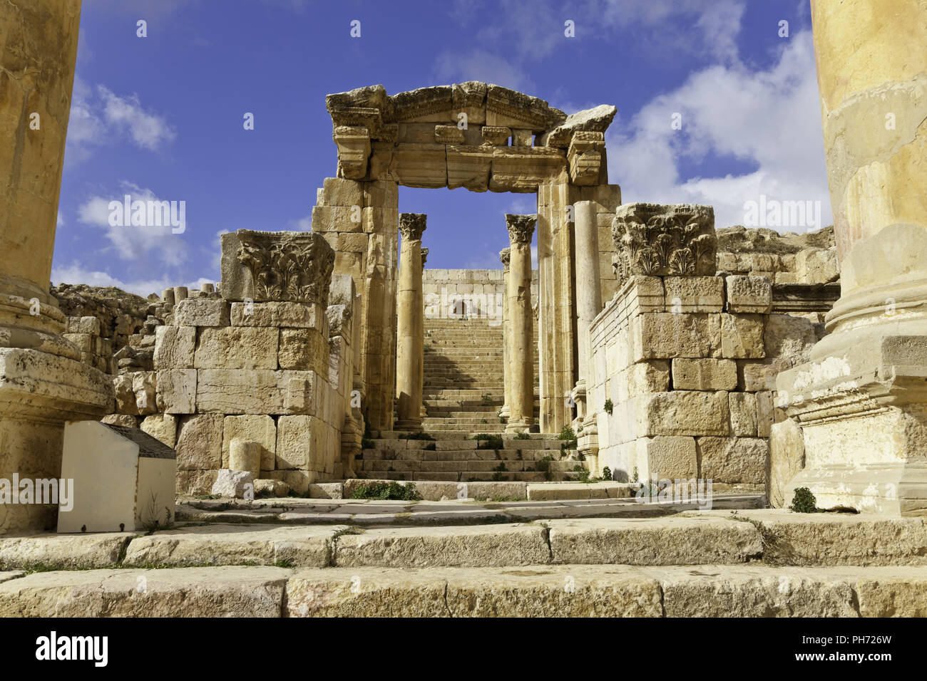Cathedral at jerash Stock Photo - Alamy