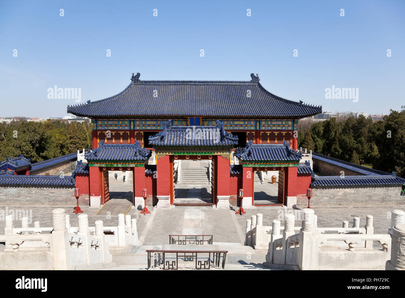 Hall in temple of heaven Stock Photo - Alamy
