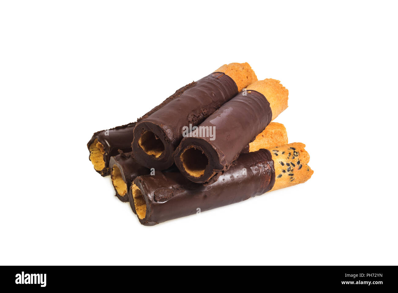 Wafer white chocolate on hi-res stock photography and images - Alamy